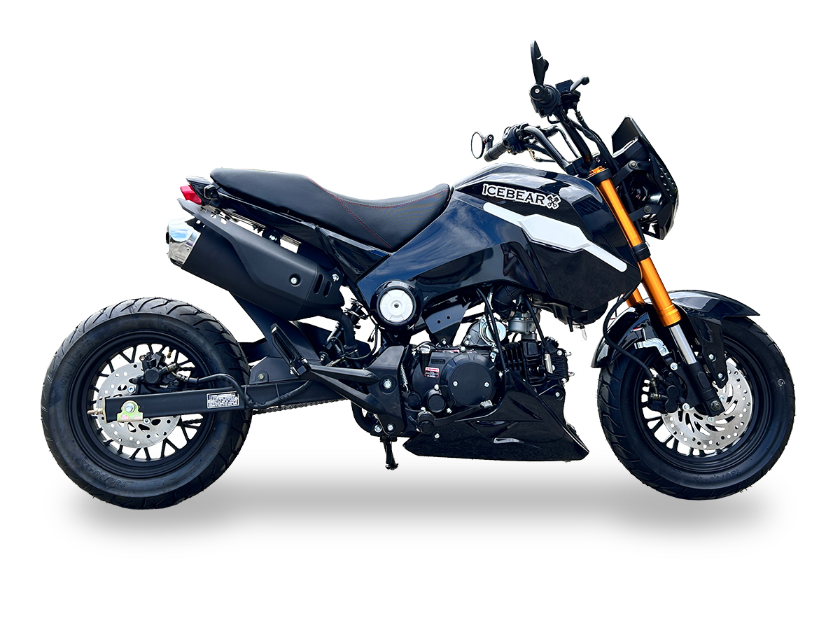 125cc air cooled 4-stroke engine, 4-speed manual transmission, 12 ...