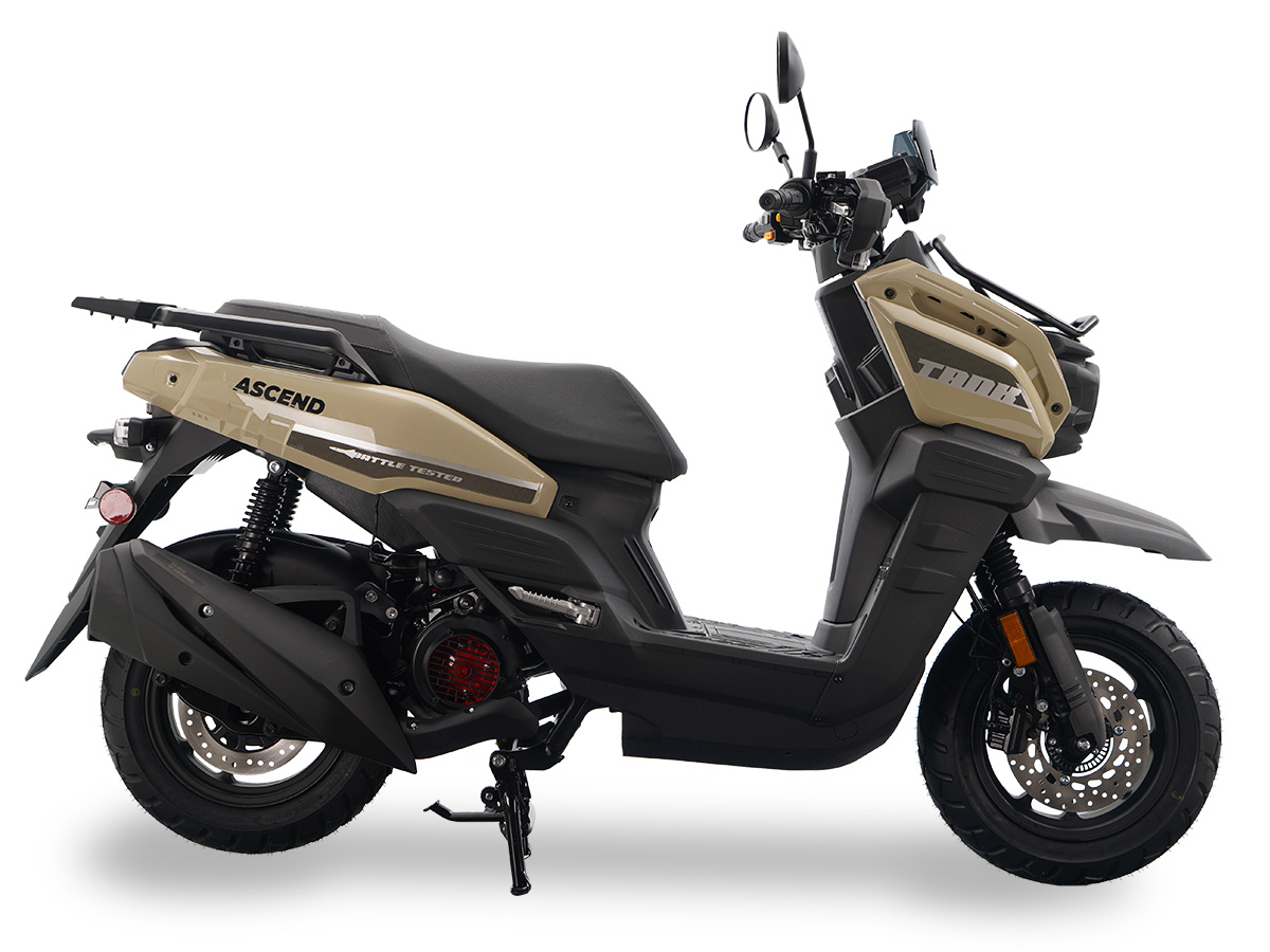 150cc, air cooled, front/rear disc brake, 130/70-12 front/rear, led ...